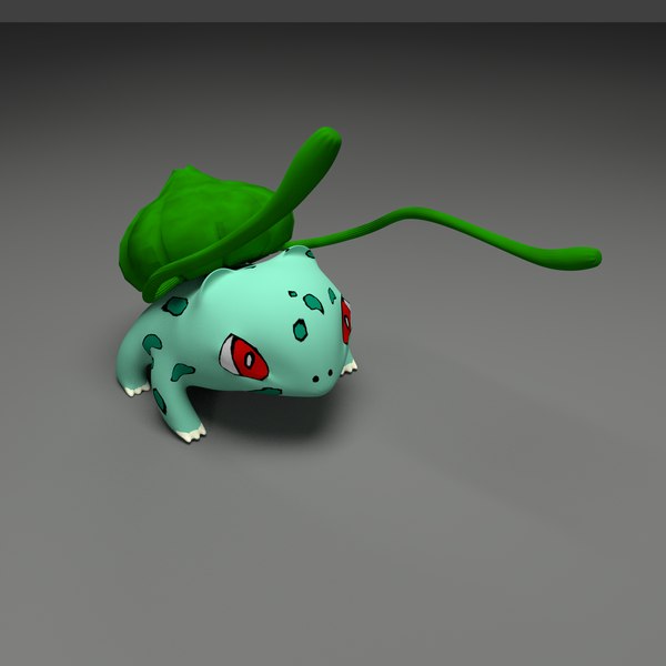 3d obj bulbasaur pokemon