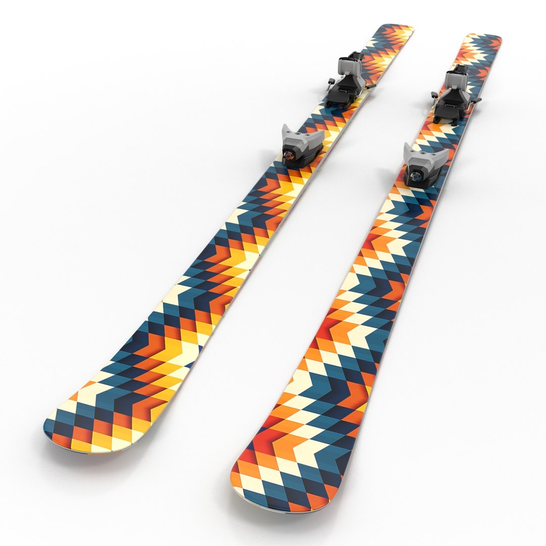 3d Snow Ski 6 Modeled