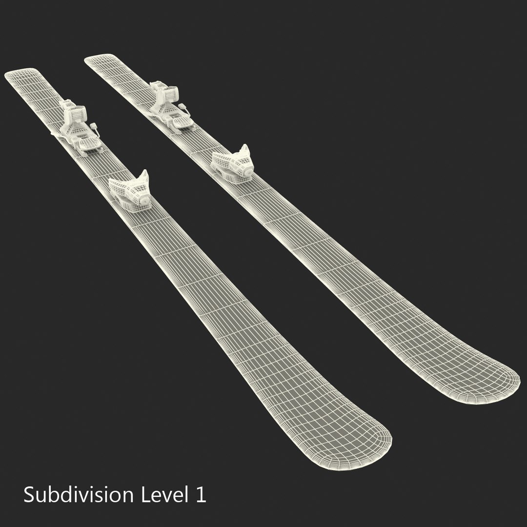 3d Snow Ski 6 Modeled