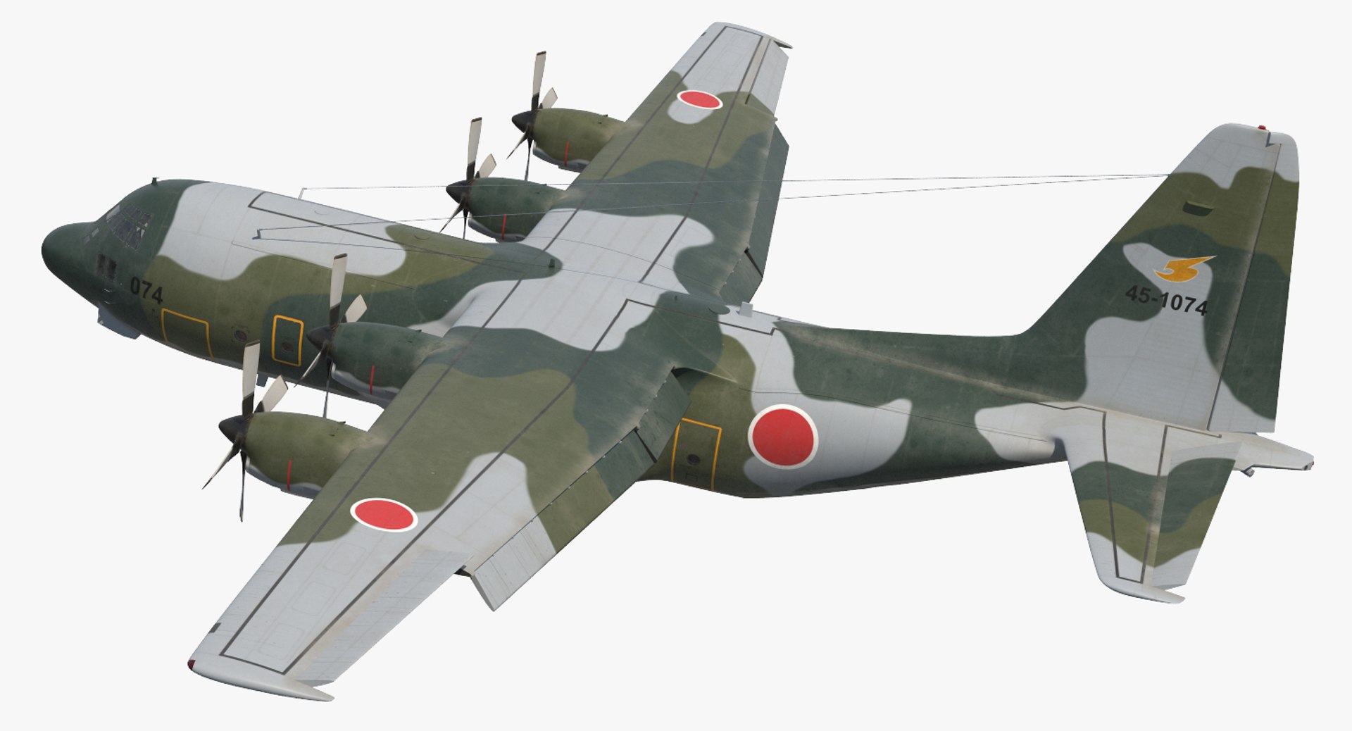lockheed hercules l-382 japan 3d 3ds