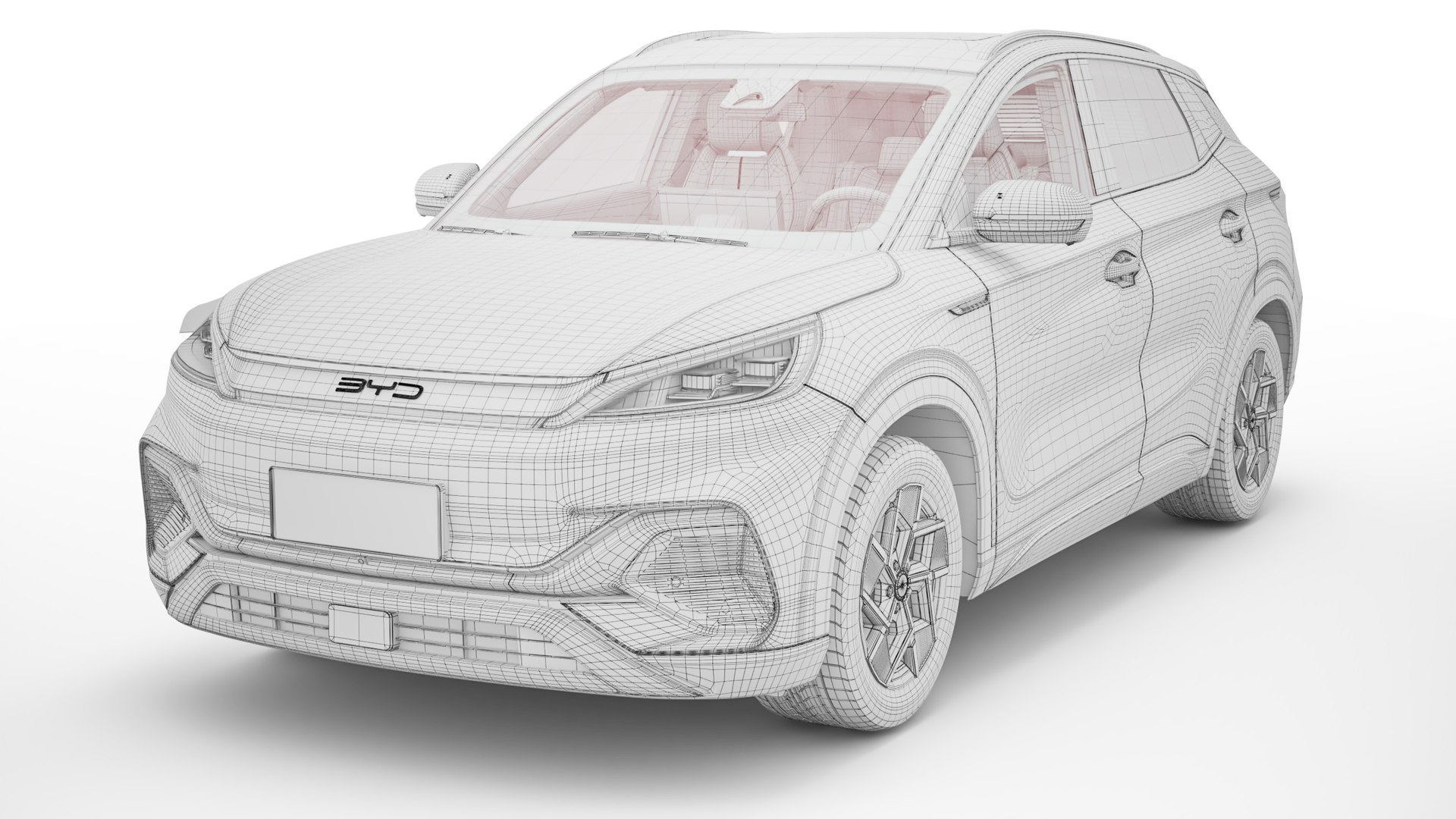 3D Model 2024 BYD Atto 3 With Interior - TurboSquid 2191422