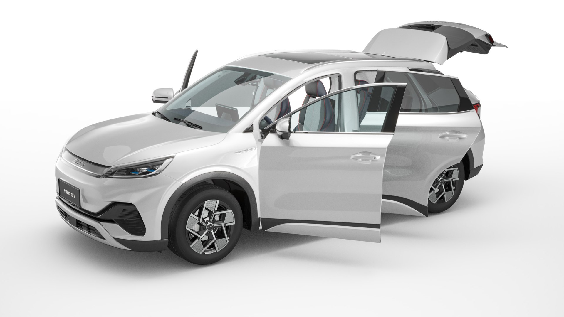 3D Model 2024 BYD Atto 3 With Interior - TurboSquid 2191422