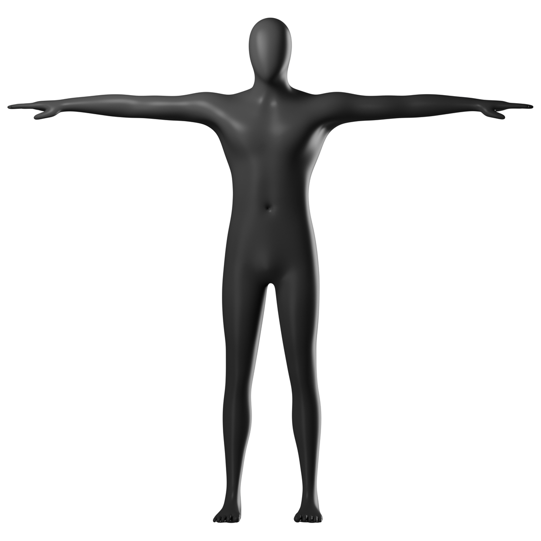 modelo 3d Maniquí masculino y femenino con pose en T - TurboSquid 2237636