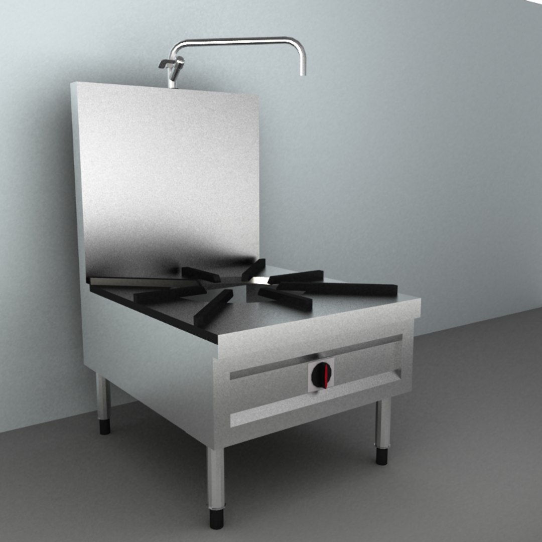 3d model gas stock pot