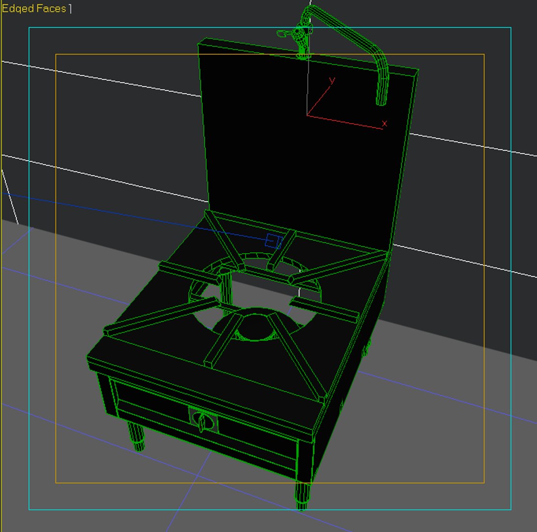 3d model gas stock pot