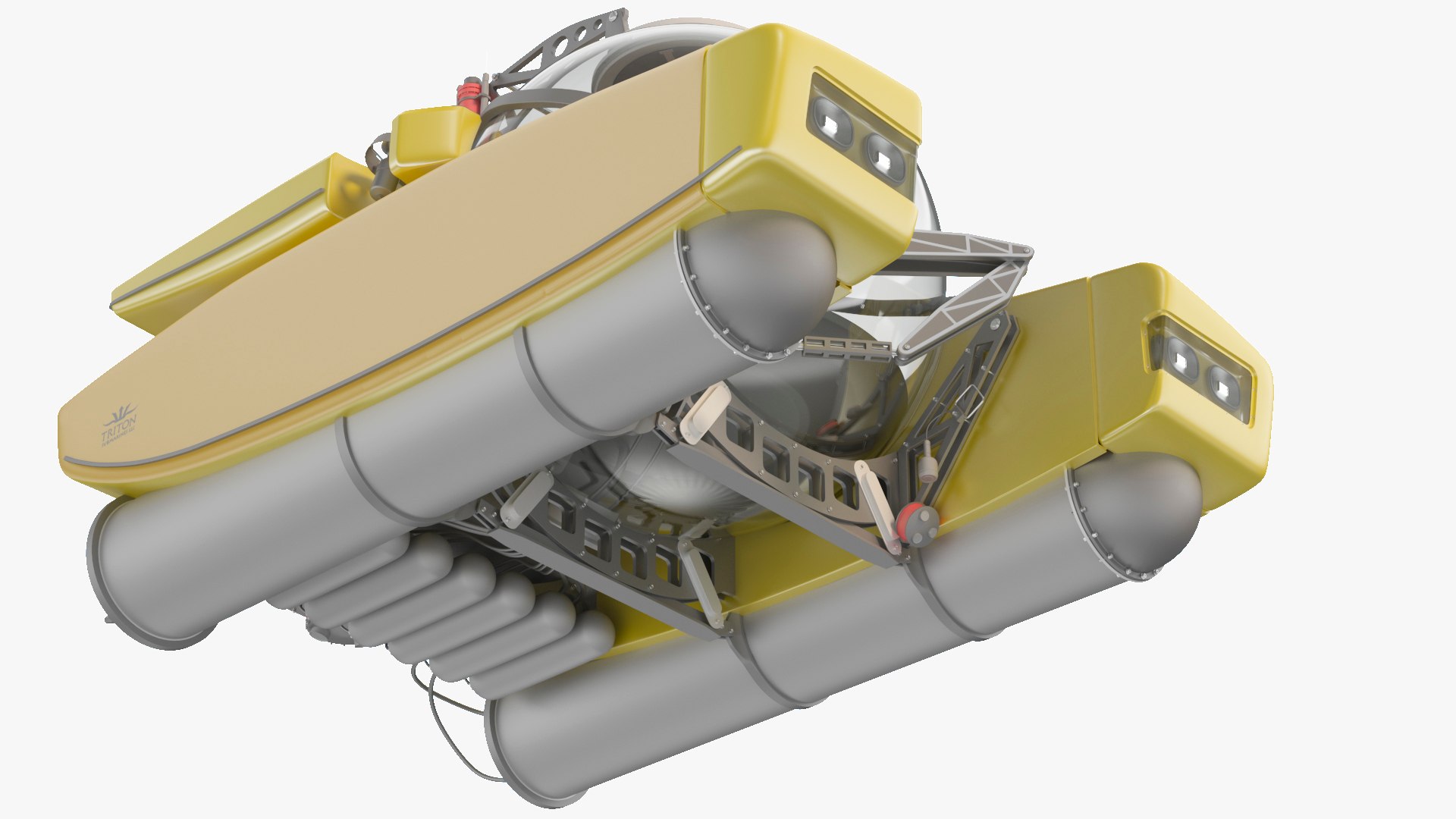 3D Triton Personal Submarine Model - TurboSquid 2185761