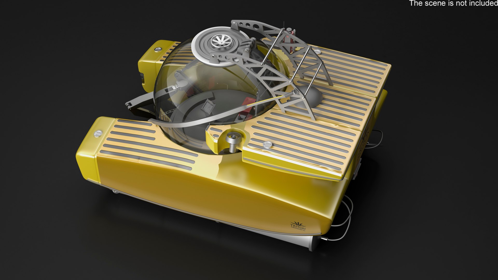 3D Triton Personal Submarine Model - TurboSquid 2185761