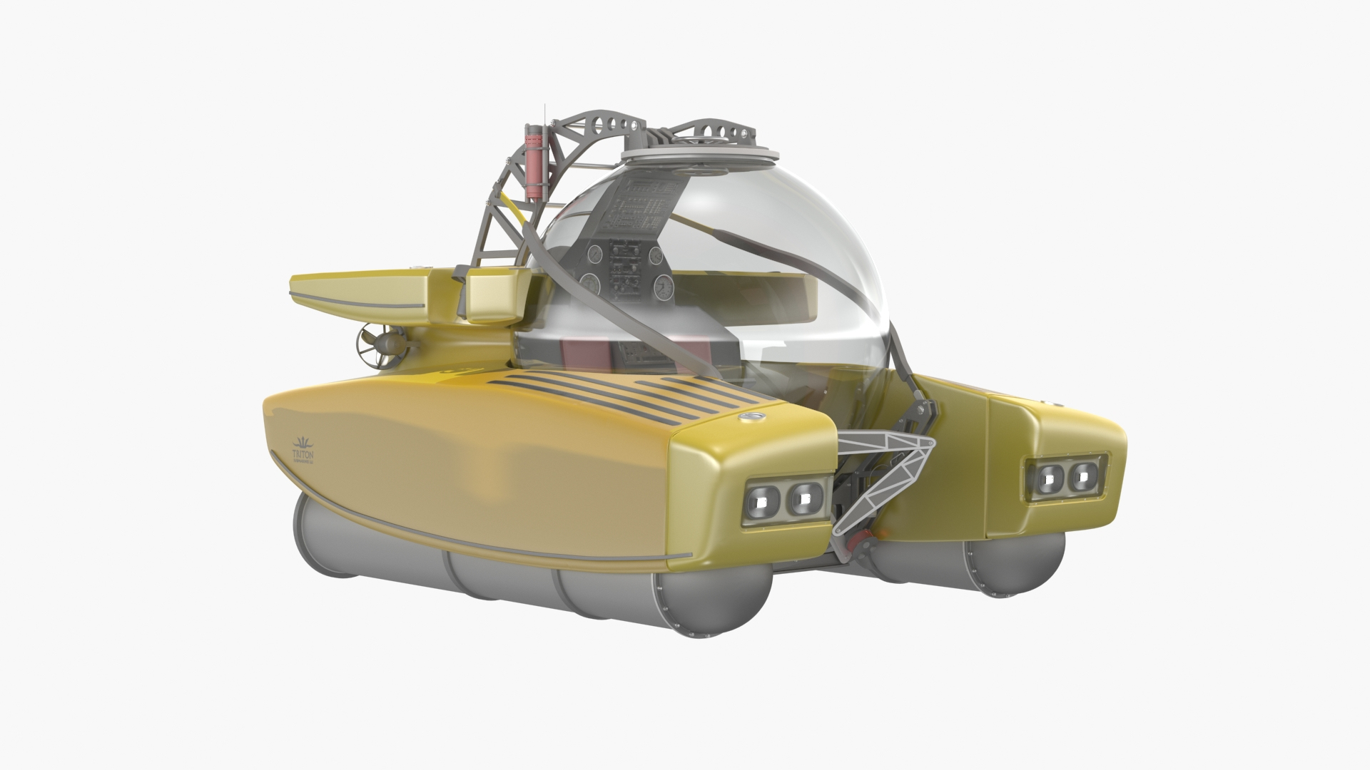 3D Triton Personal Submarine Model - TurboSquid 2185761