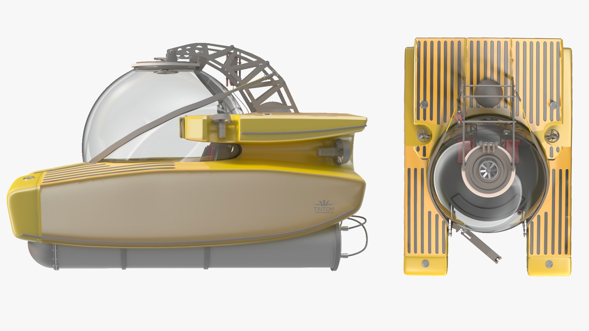 3D Triton Personal Submarine Model - TurboSquid 2185761