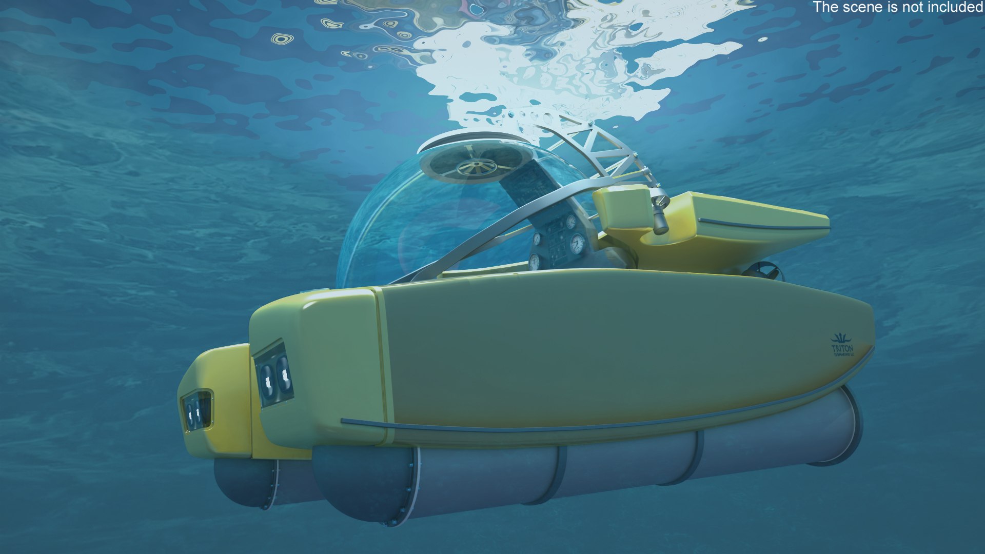 3D Triton Personal Submarine Model - TurboSquid 2185761
