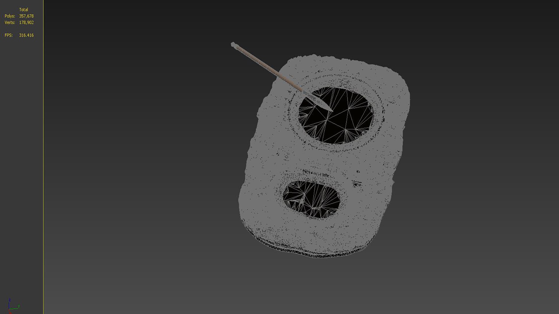 Ink Slab Brush Double Bat Ink Slab 3D Model - TurboSquid 1896060