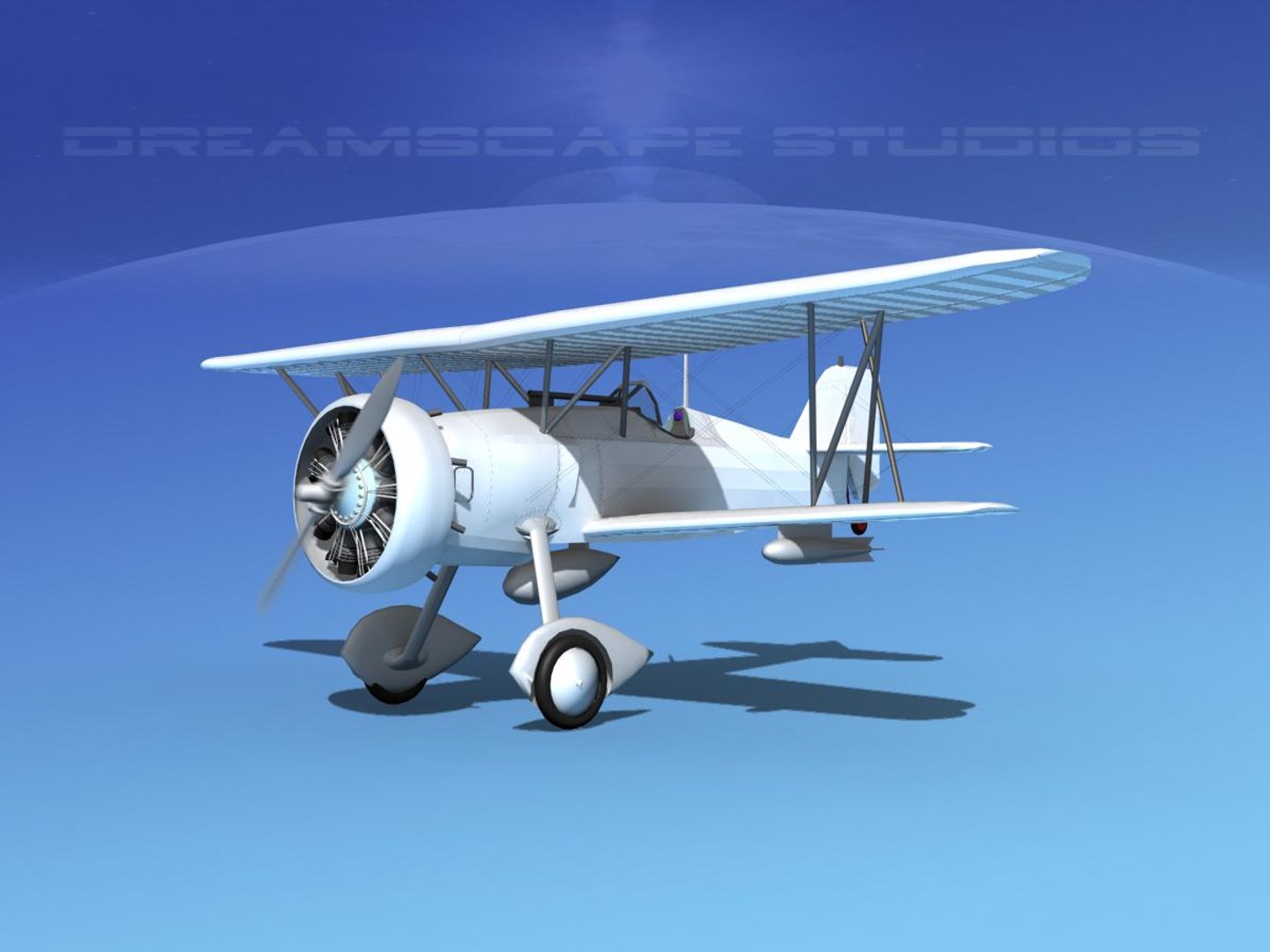 curtiss fighter goshawk 3d model