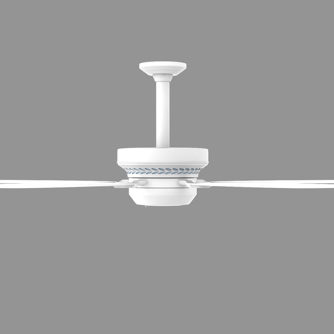Realistic Ceiling Fan 3d Model