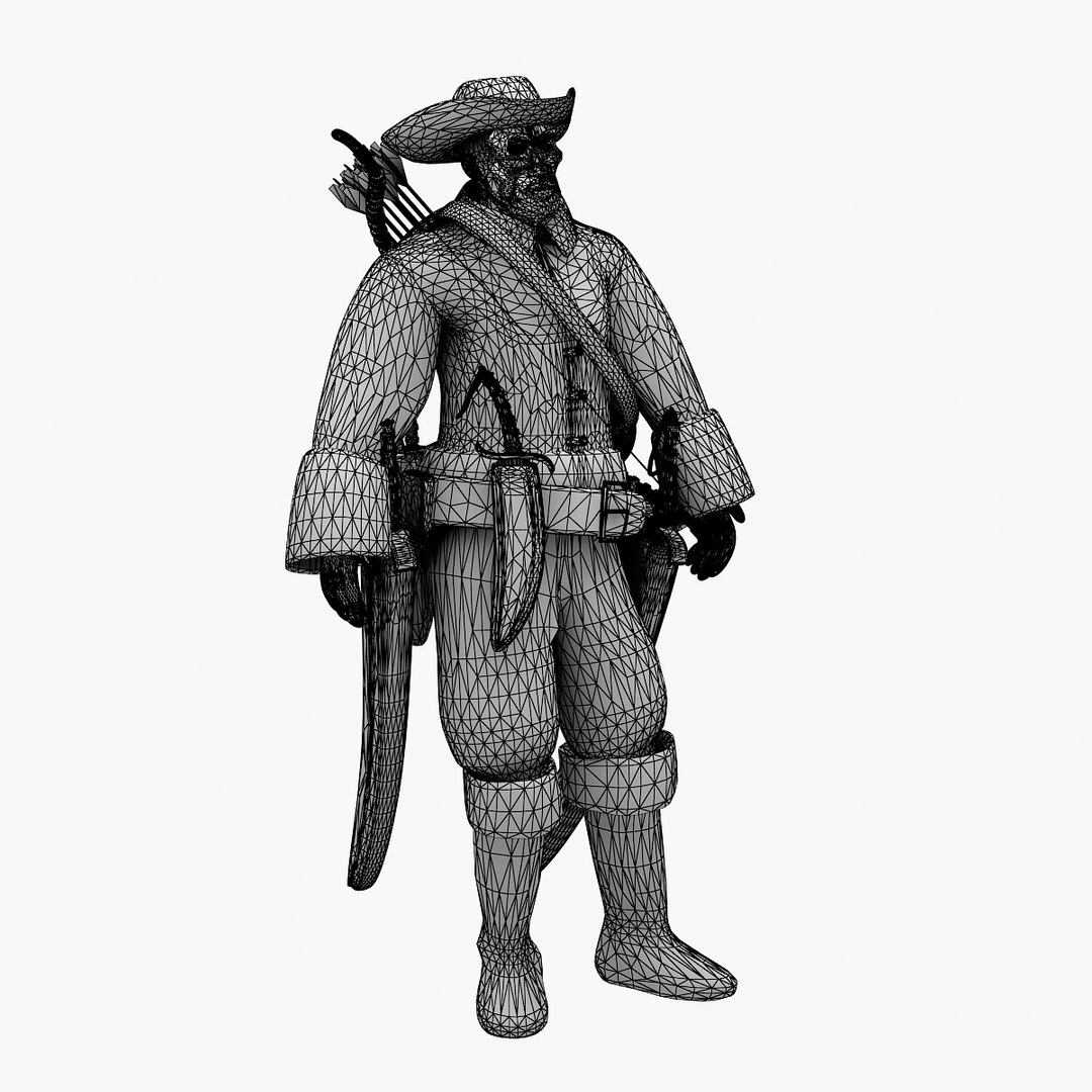 Pirate Pose Pbr Model - TurboSquid 1639508