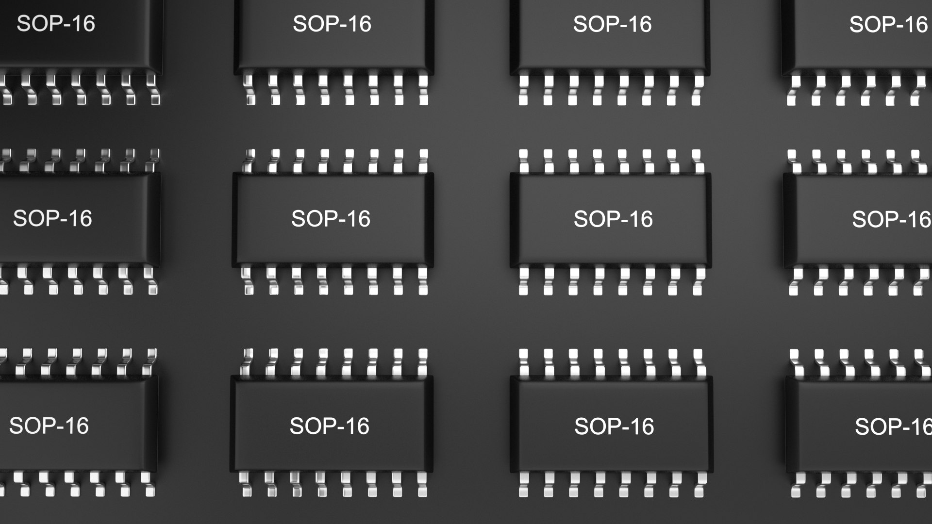 3D SOP-16 Chip Model - TurboSquid 2230340