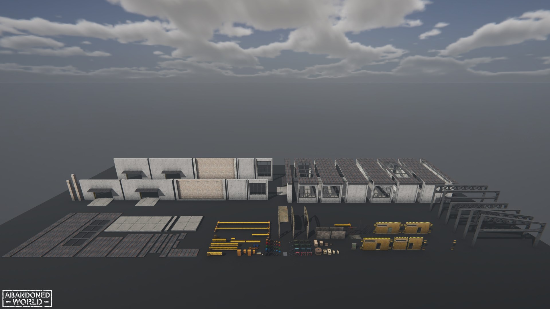 3D Modular Warehouse For Unity - TurboSquid 2398321