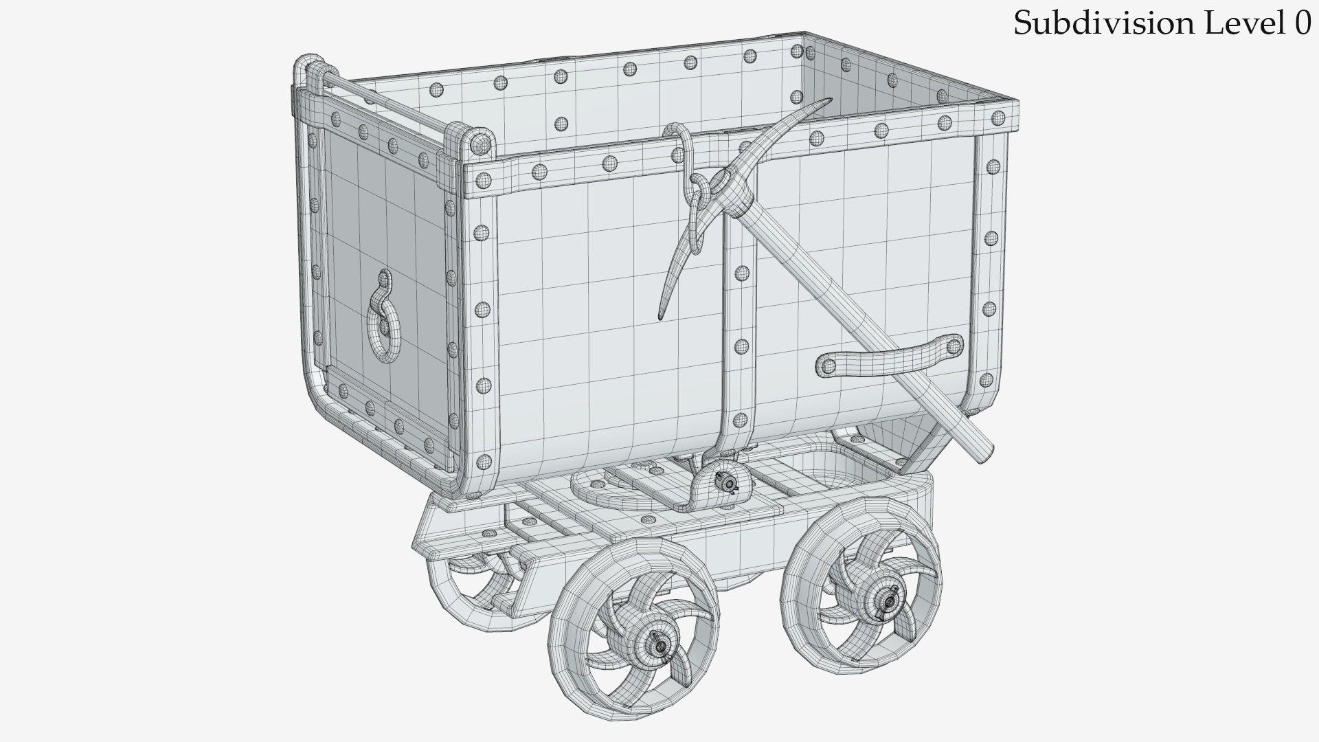 Mine Cart 3D model - TurboSquid 1869396