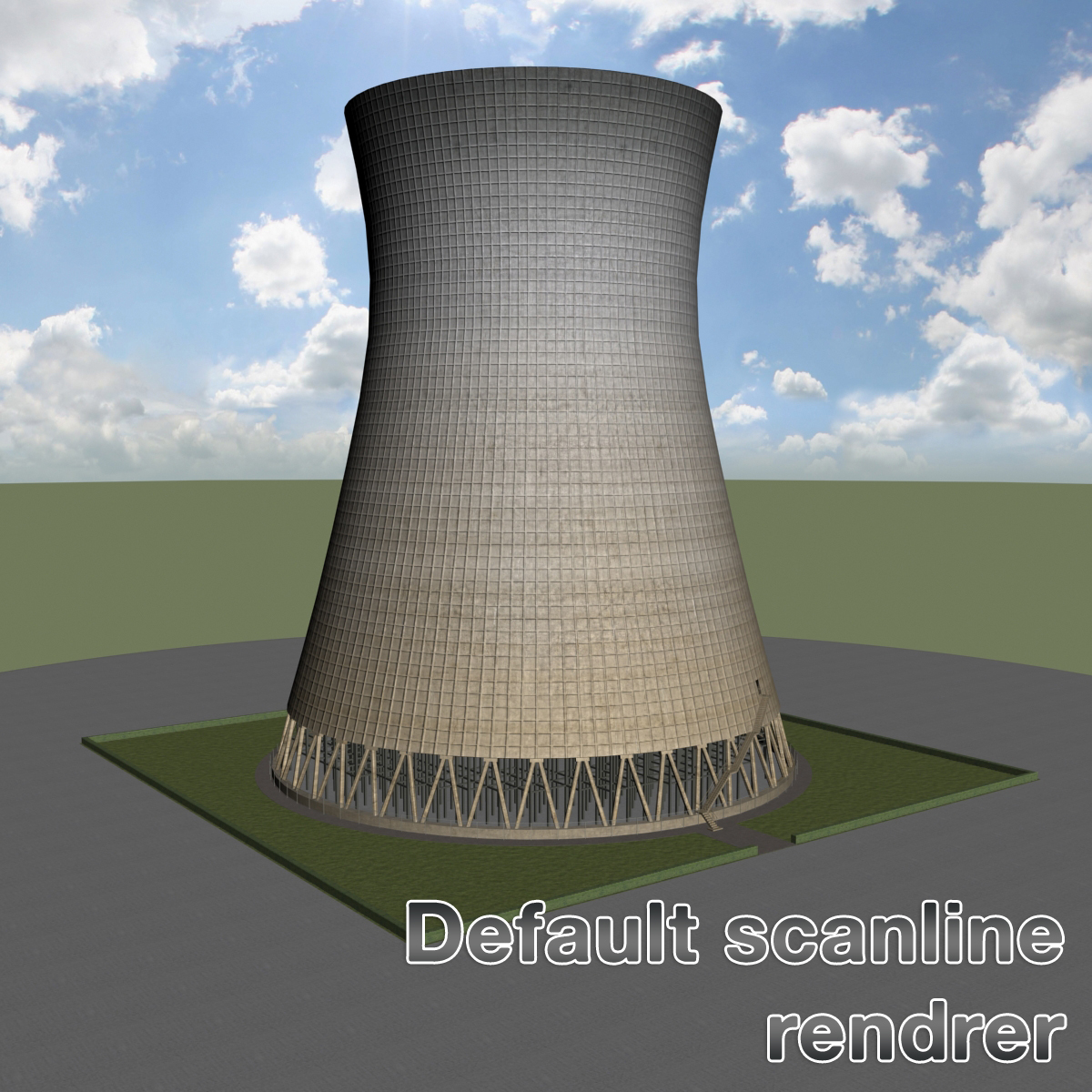 cooling tower 3d model
