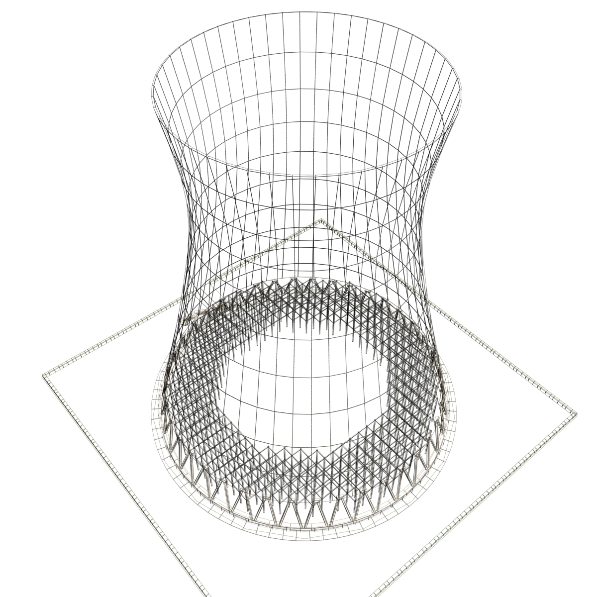 cooling tower 3d model