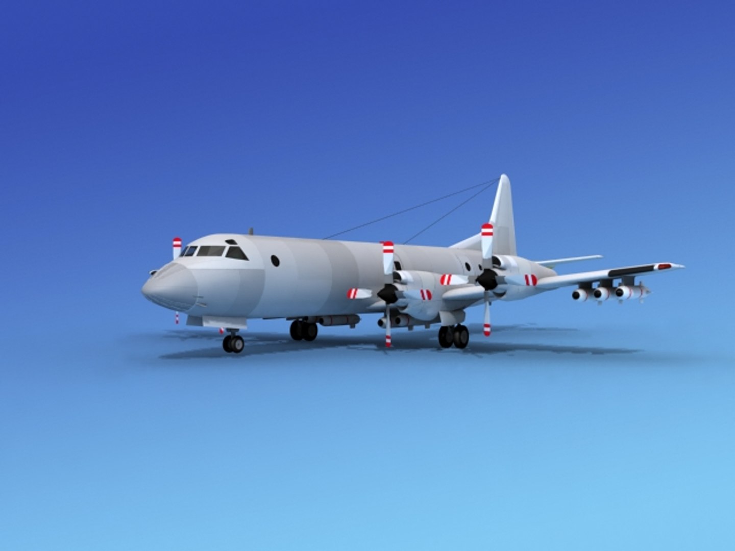 3d model of orion lockheed p-3