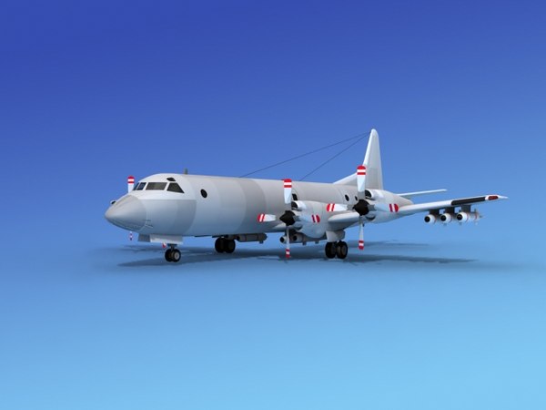 3d model of orion lockheed p-3