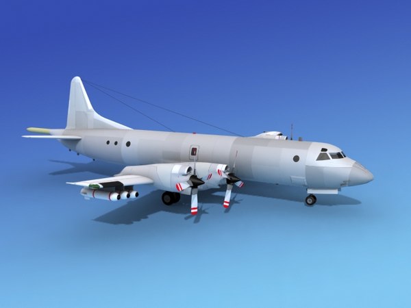 3d model of orion lockheed p-3
