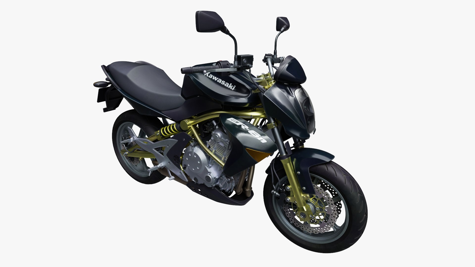 Kawasaki ER-6N 3D Model - TurboSquid 2091495