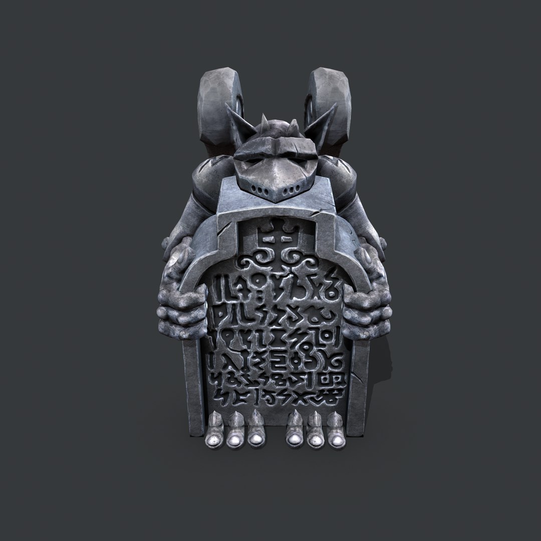 3D Gargoyle Gravestone Model - TurboSquid 1210983