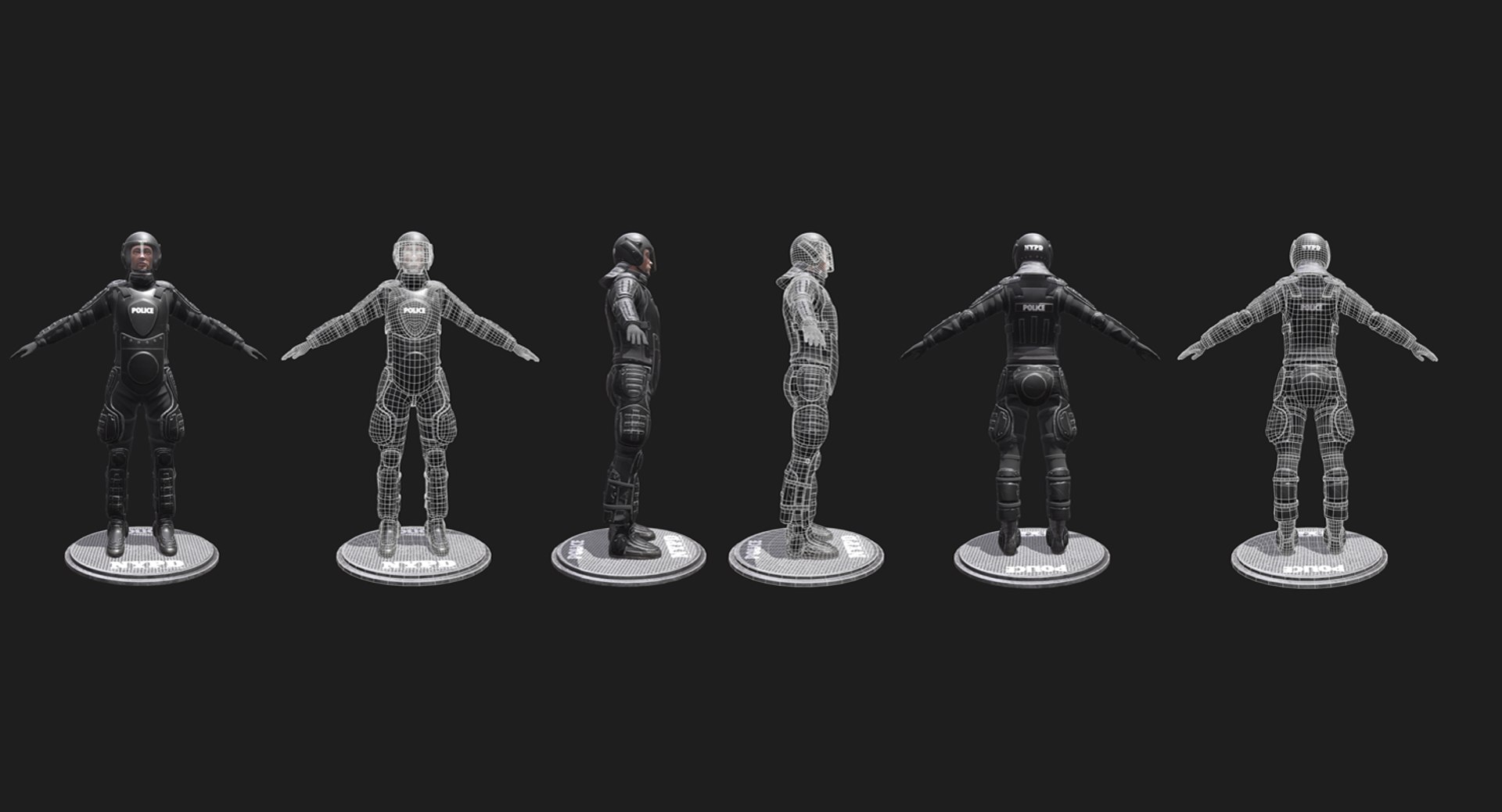 Character riot 3D model - TurboSquid 1338003