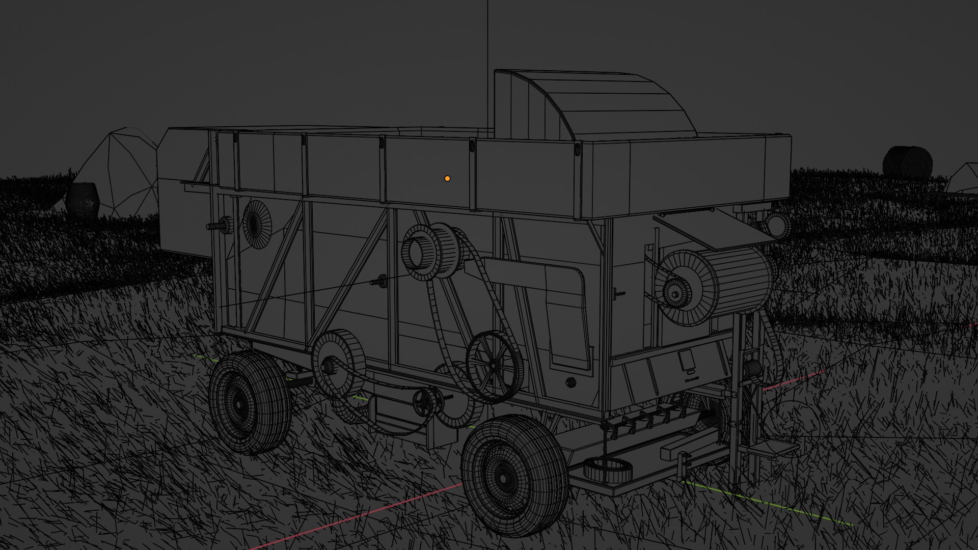 3D 40 Era Thresher - Combine Harvester Model - TurboSquid 2304854