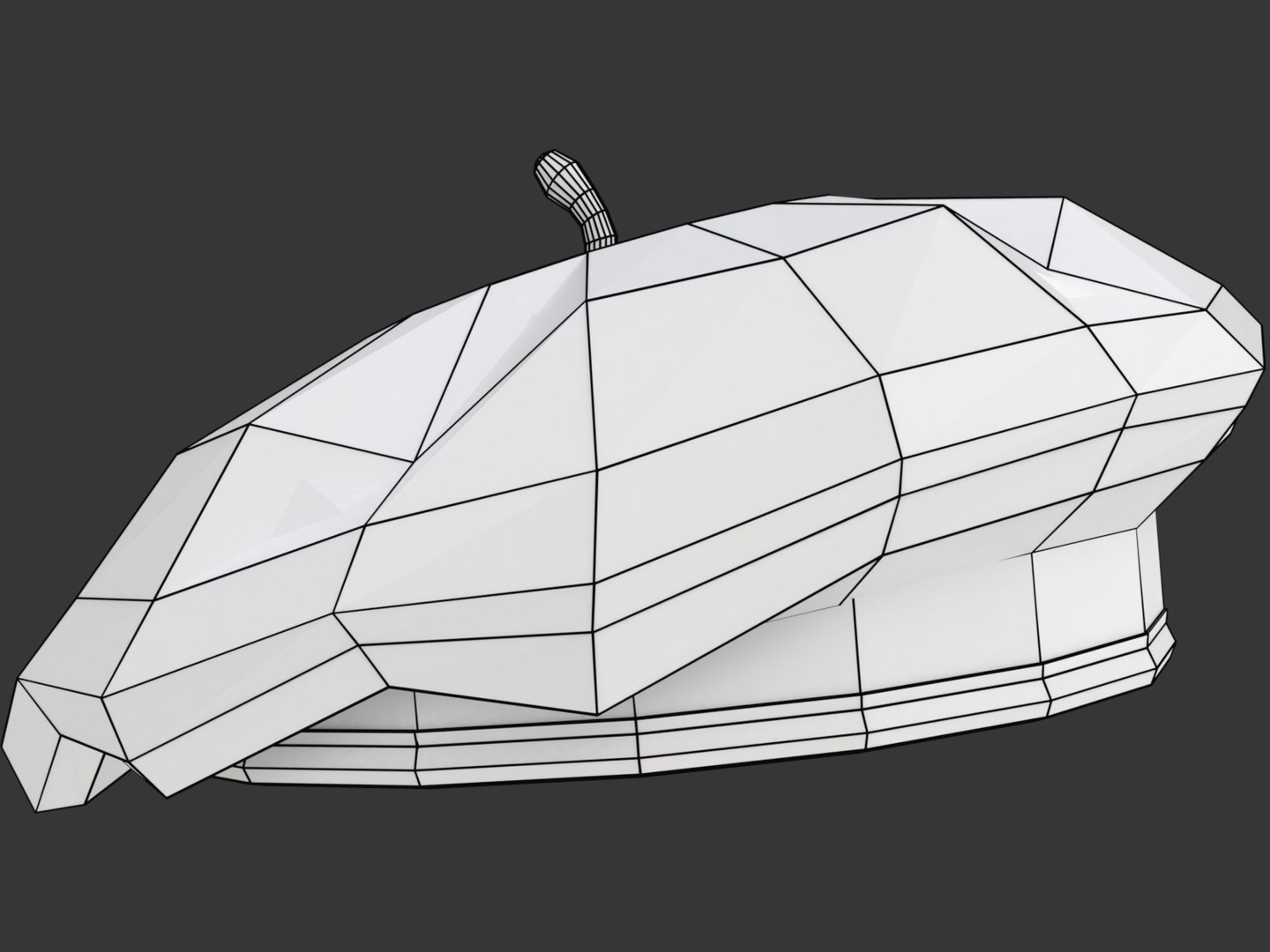 Beret Hat 3D Model - TurboSquid 1444533