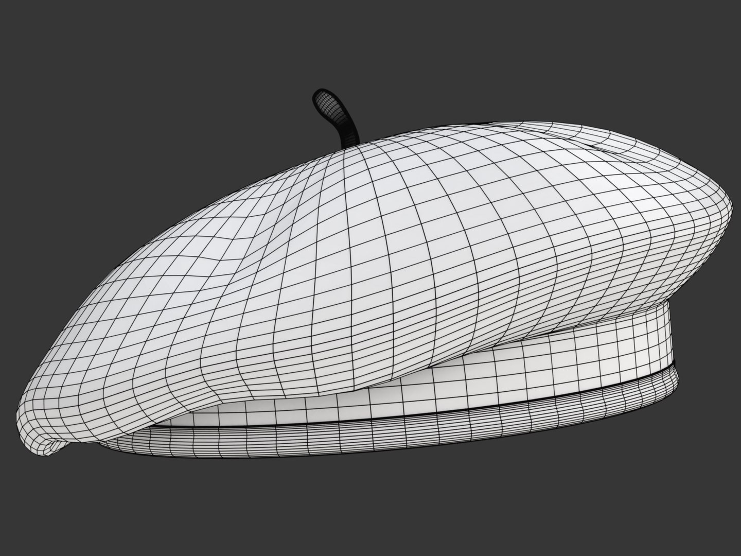 Beret Hat 3D Model - TurboSquid 1444533