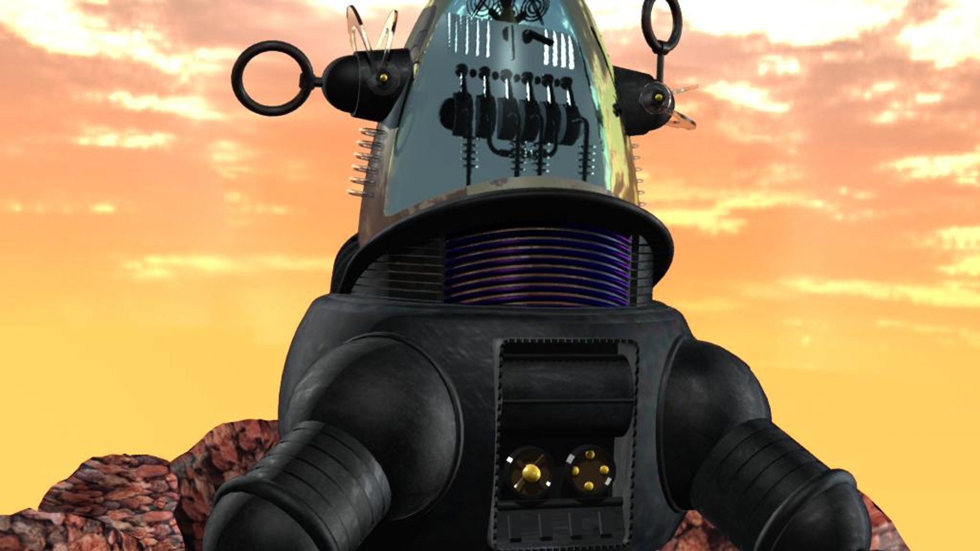 3d Model Robby Robot Film