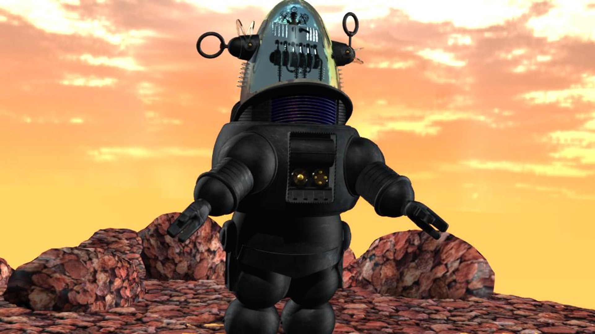 3d Model Robby Robot Film