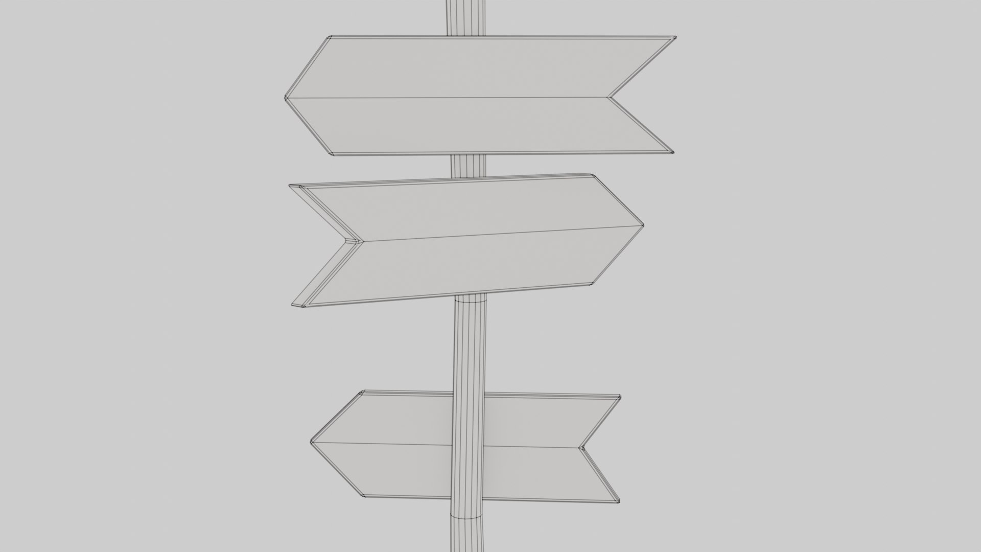 Wooden Road Sign 3D Model - TurboSquid 2111646