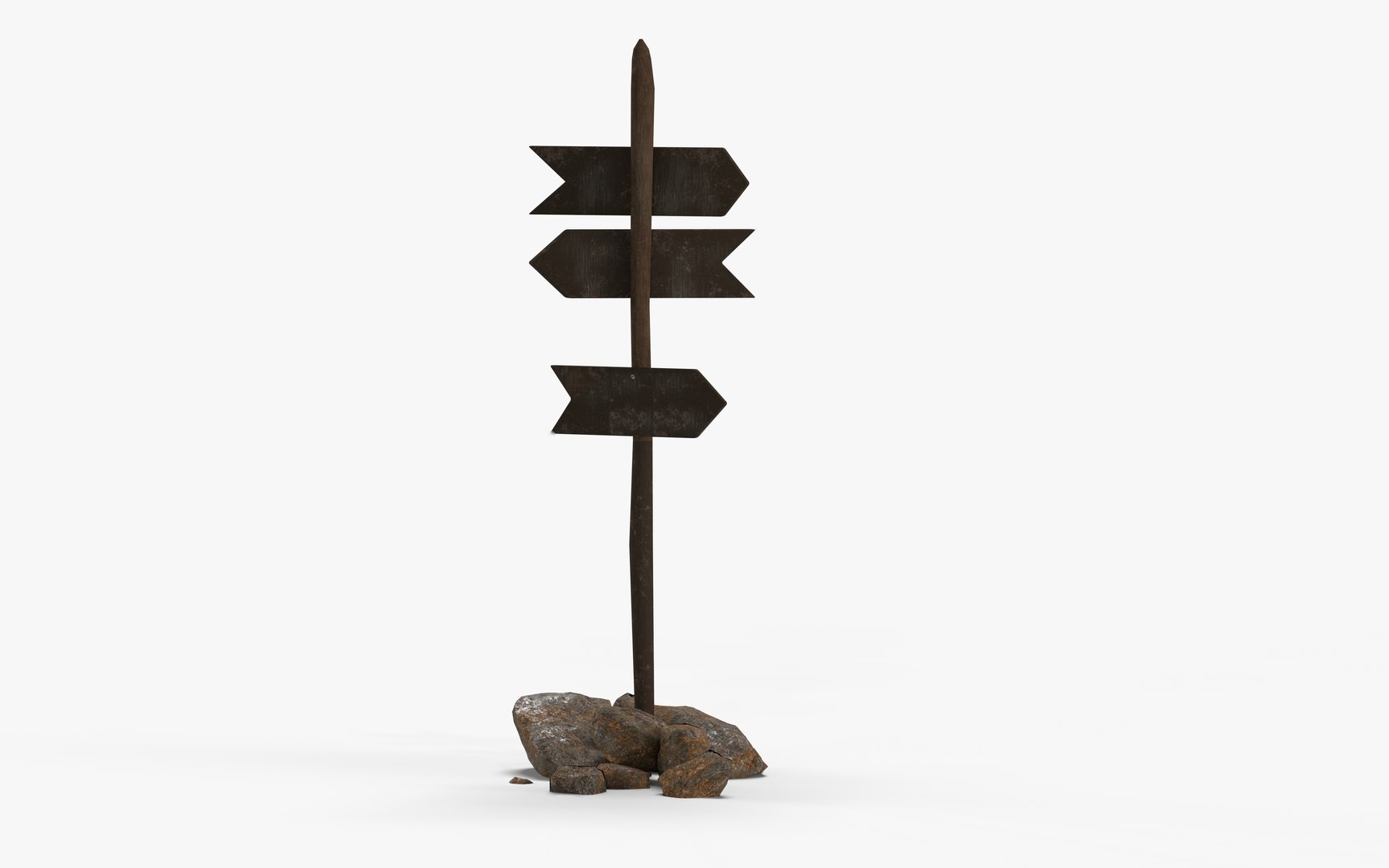Wooden Road Sign 3D Model - TurboSquid 2111646