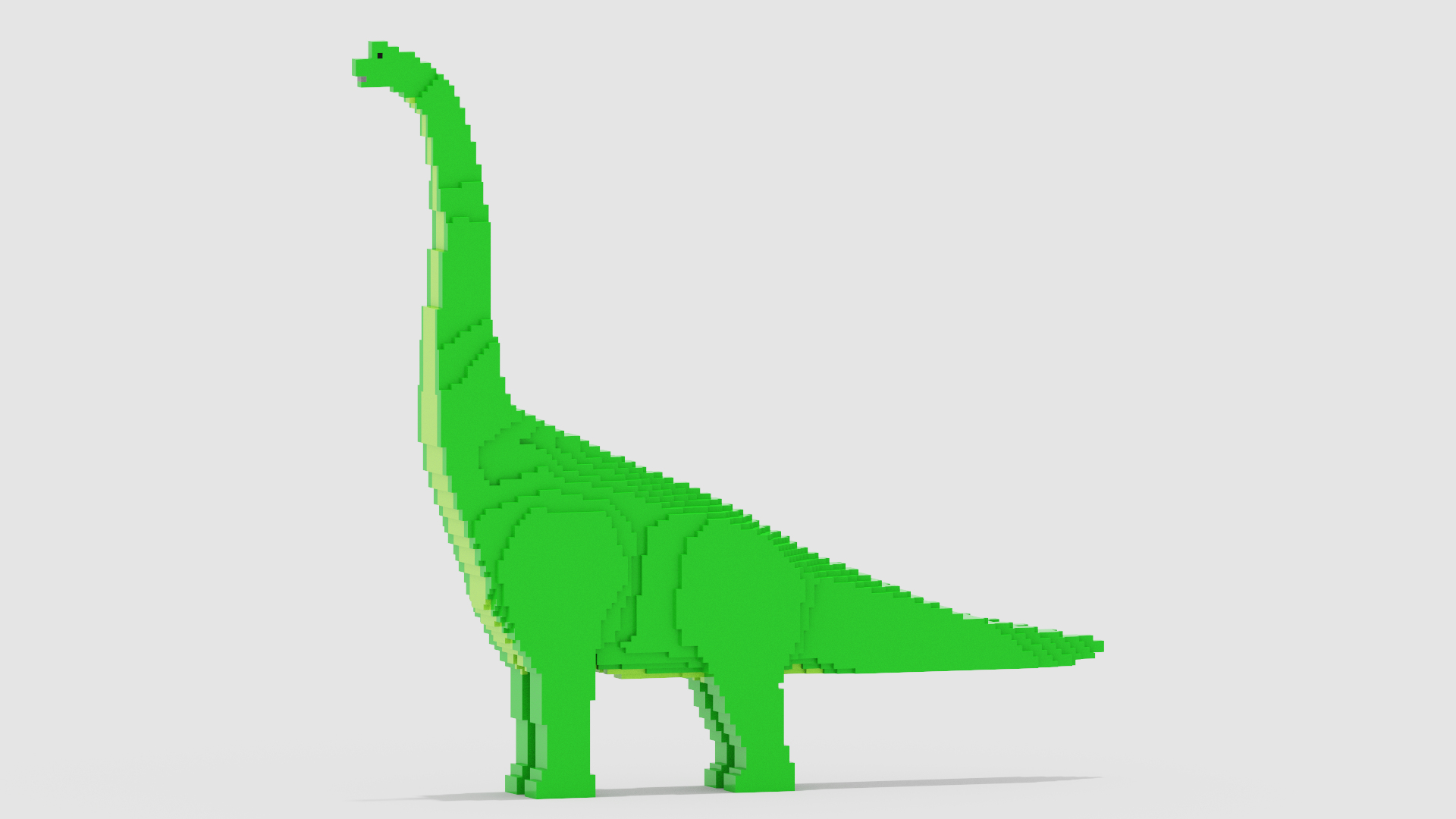 3D Voxel Brachiosaurus Model - TurboSquid 2188911