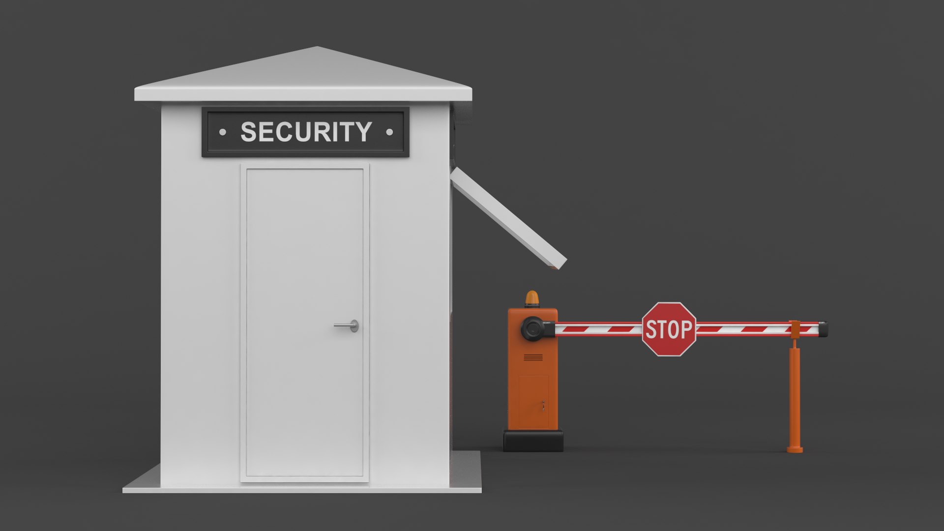 Security Booth 3D Model - TurboSquid 2020907