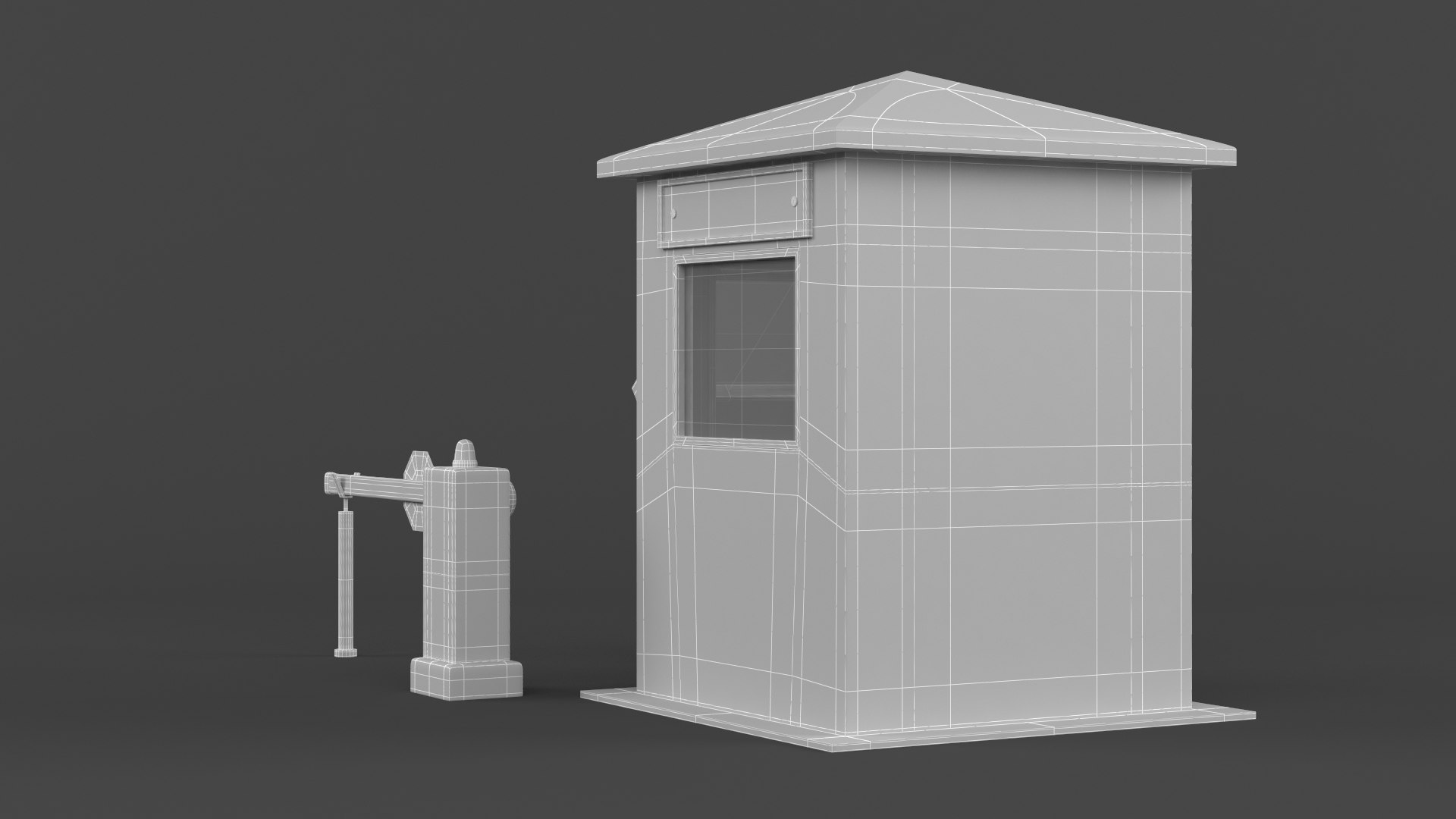 Security Booth 3D Model - TurboSquid 2020907