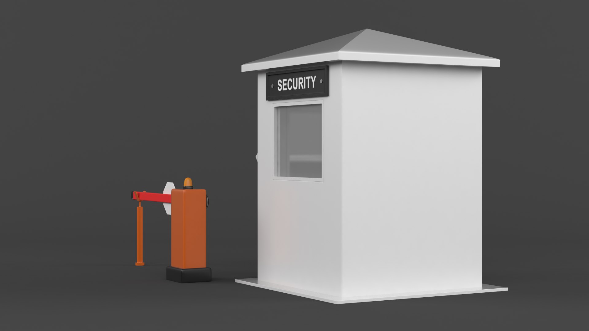 Security Booth 3D Model - TurboSquid 2020907