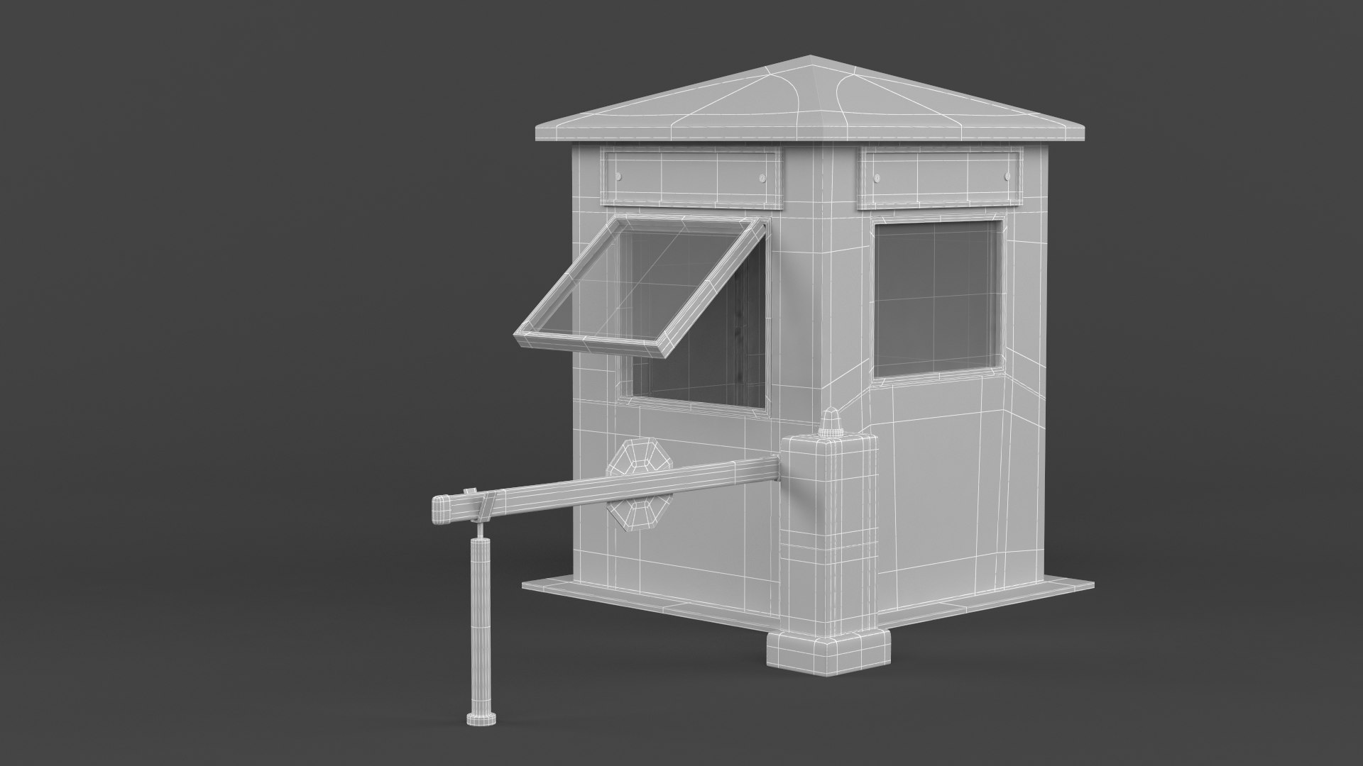 Security Booth 3D Model - TurboSquid 2020907