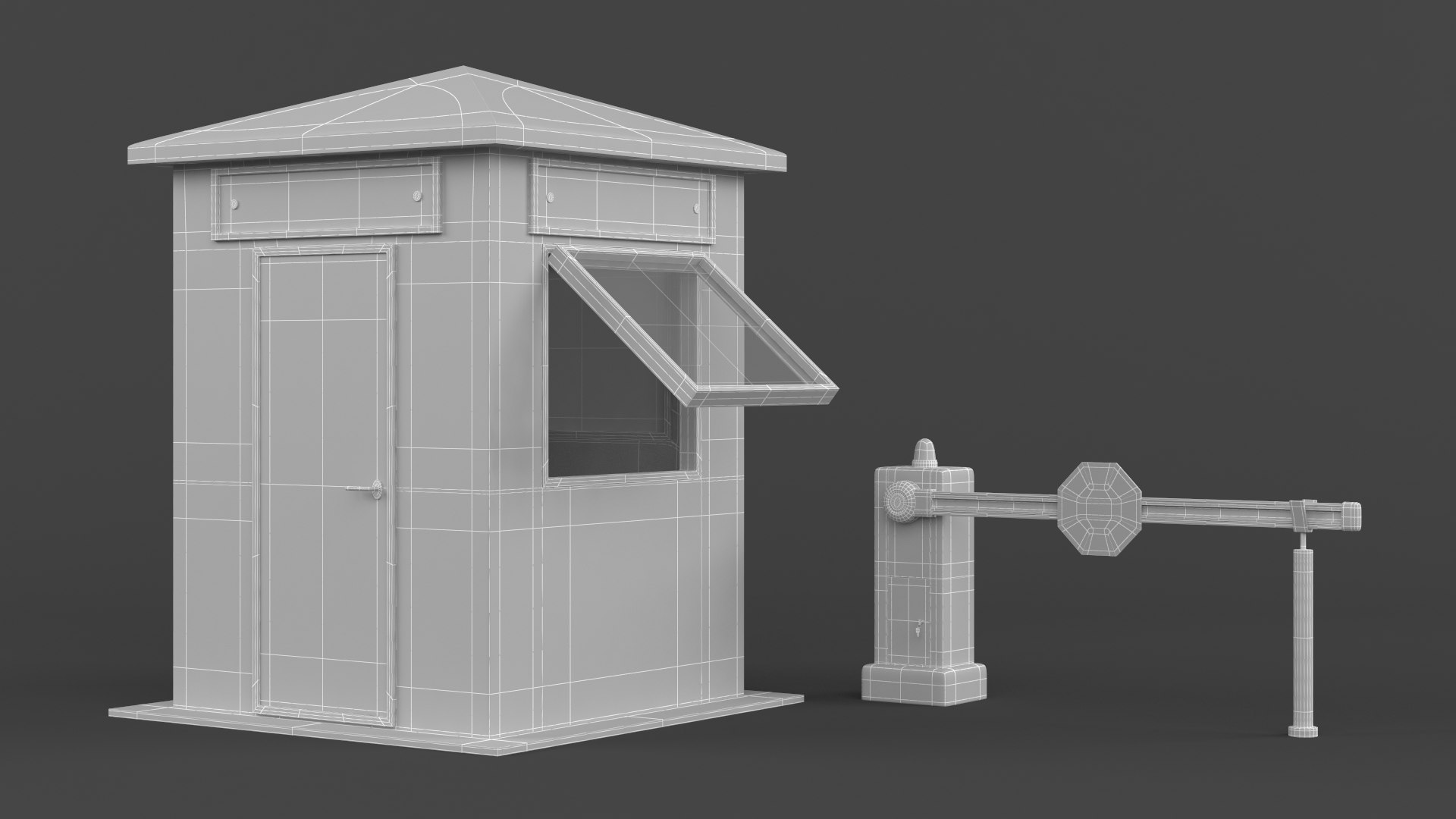Security Booth 3D Model - TurboSquid 2020907