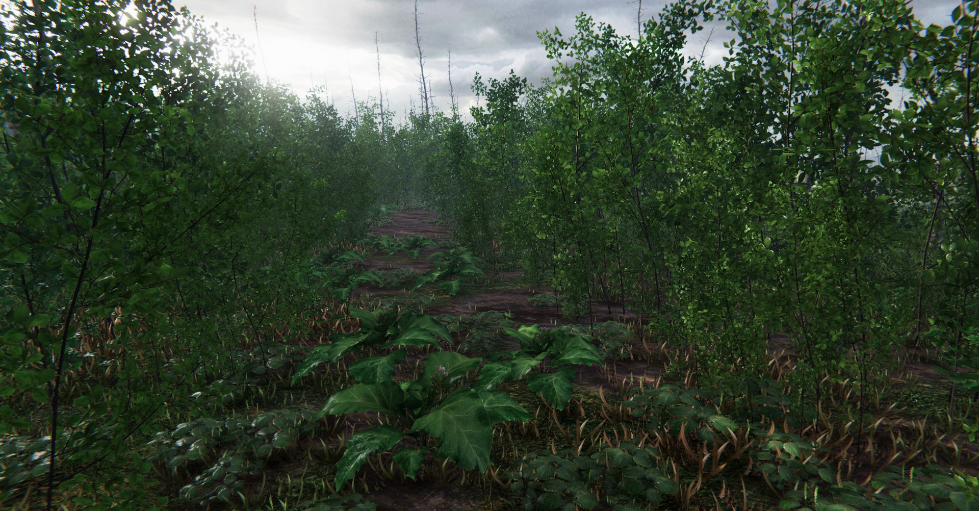 3D Trees Bushes Grass Vegetation Model - TurboSquid 1622281