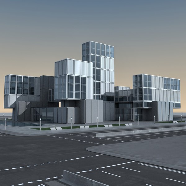 3d modern hall model