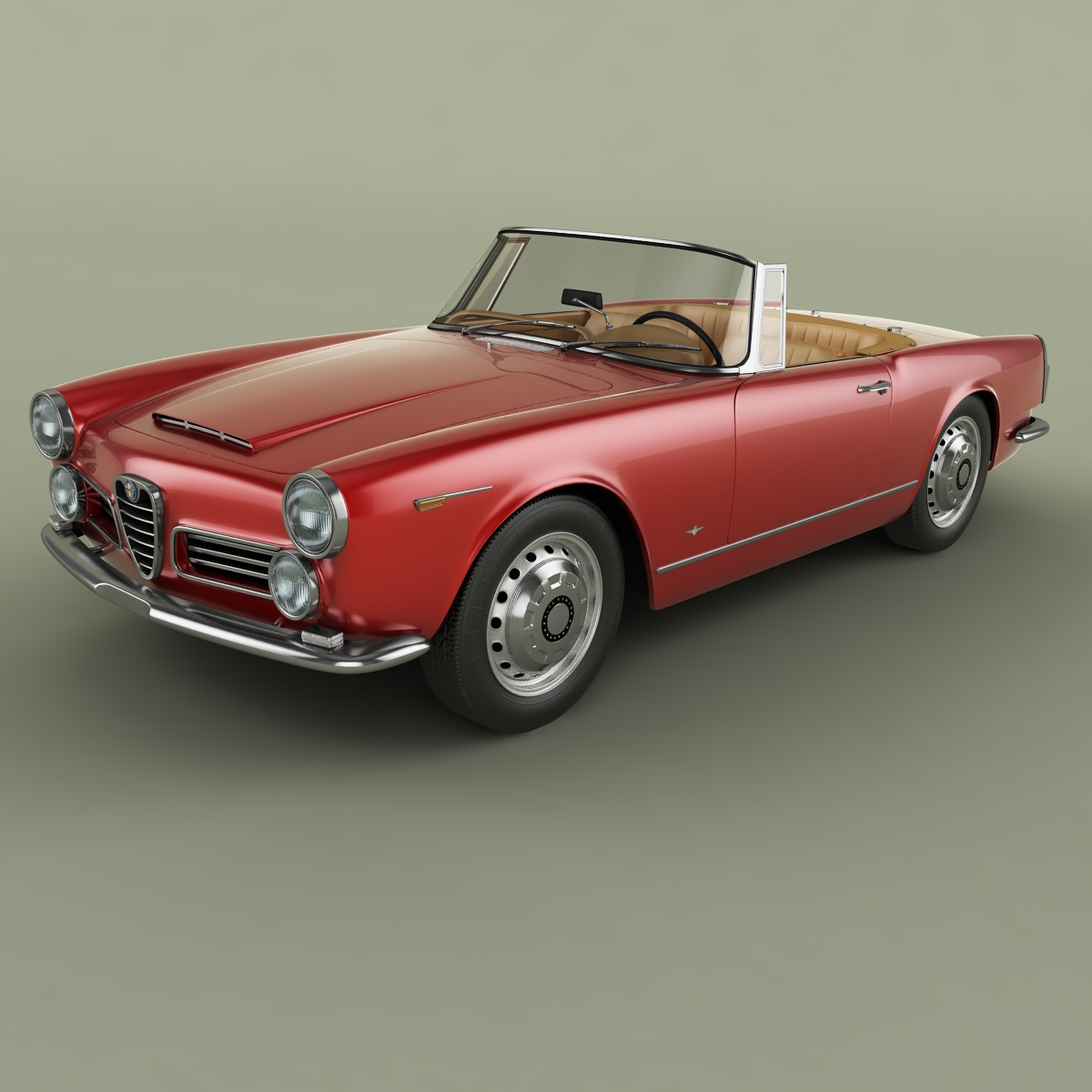 3D Alfa Romeo 2600 Touring Spider model - TurboSquid 1718085