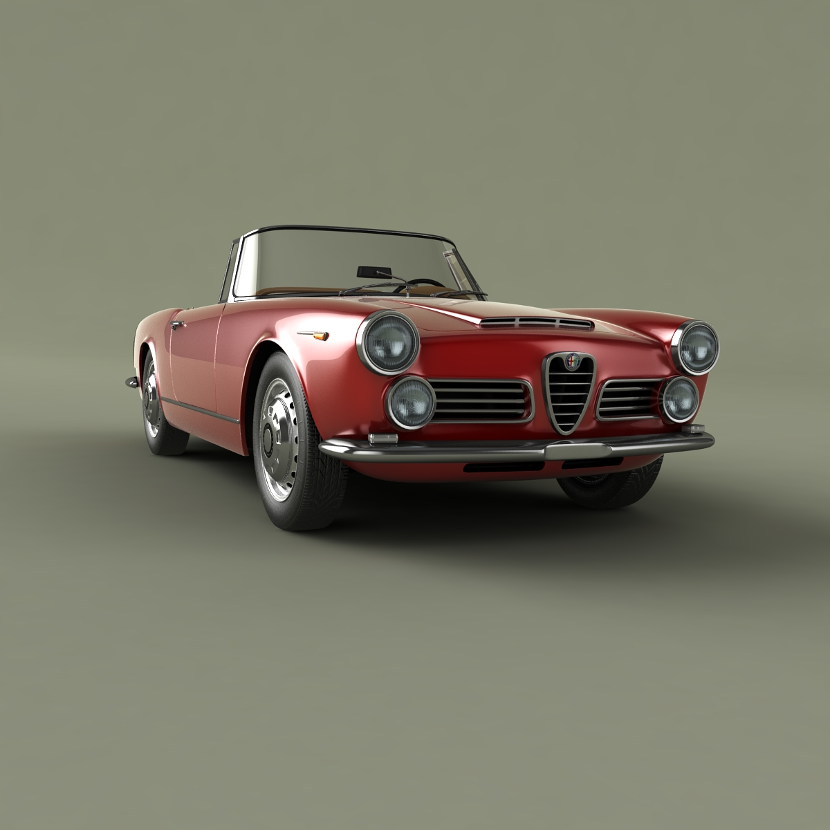 3D Alfa Romeo 2600 Touring Spider model - TurboSquid 1718085