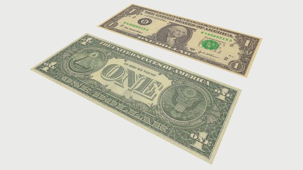 Money One Dollar With Pbr 4K 8K model - TurboSquid 1733258