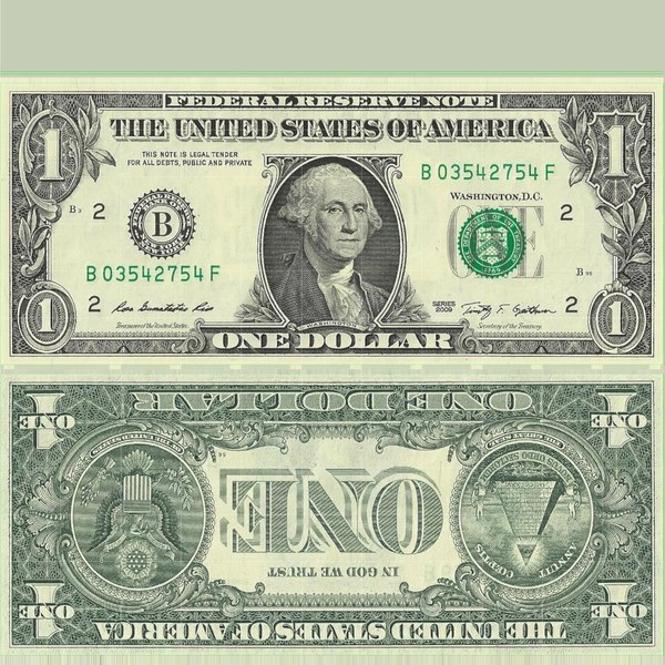 Money One Dollar With Pbr 4K 8K model - TurboSquid 1733258