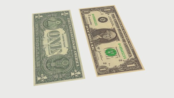 Dinheiro Um Dólar Com PBR 4K 8K Modelo 3D - TurboSquid 1733258
