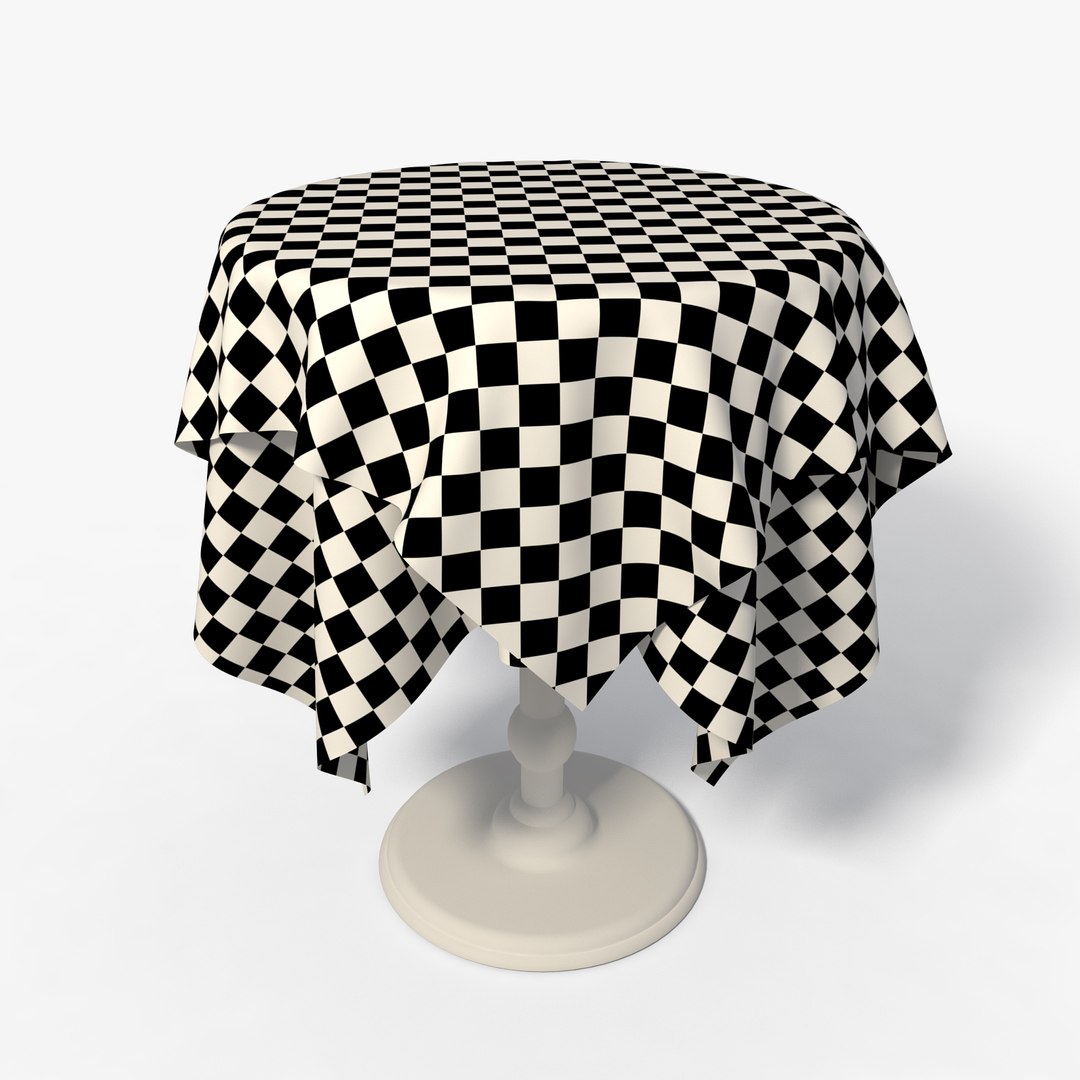 3d Model Table Fabric Lace